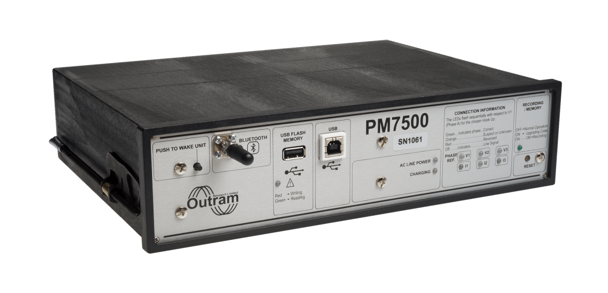 PM7500 - Mains Voltage Disturbance Analyser | Outram Research Ltd